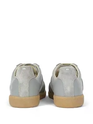 MAISON MARGIELA Replica Leather-panneled Sneakers - Grey