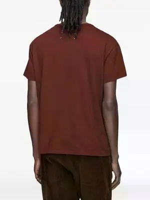 MAISON MARGIELA Embroidered Logo T-shirt - Red