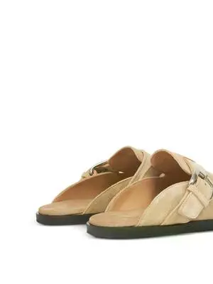 MAISON MARGIELA Suede Tabi Buckle Mules