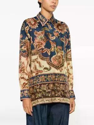 Zimmermann Floral-print Silk Shirt
