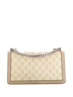 Gucci Dionysus Gg Coated Canvas And Leather Shoulder Bag - Neutrals
