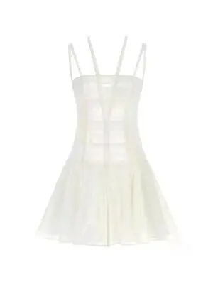 GIOVANNI BEDIN Lace Bustier Mini Dress