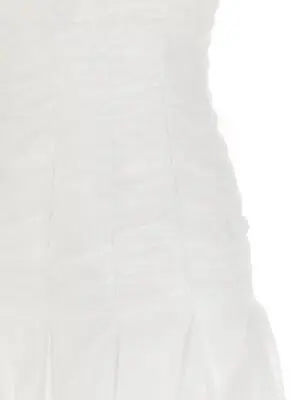 GIOVANNI BEDIN Cotton Smock Effect V-neck Sleeveless Mini Dress