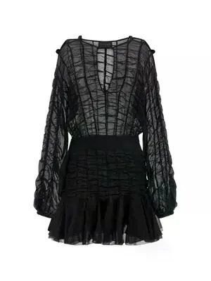 GIOVANNI BEDIN Cotton Smock Effect Mini Dress