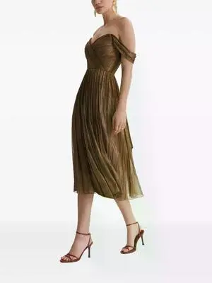 FRAMBOISE Giavera Off-shoulder Midi Dress