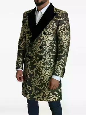Dolce & Gabbana Sicilia Baroque-pattern Brocade Coat