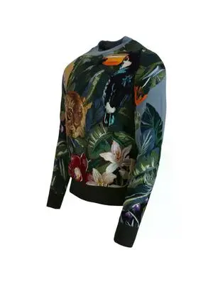 Dolce & Gabbana Embroidered Tropical-pattern Sweater