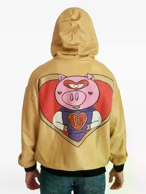 Dolce & Gabbana Glitter Graphic Hoodie