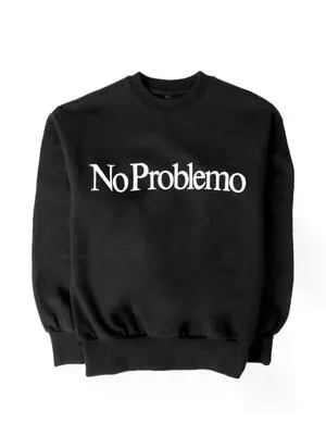 No Problemo Ribbed Sweatshirts Hoodies For Women