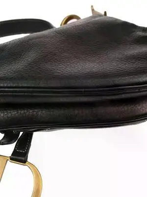 Dior 2002 Saddle Tote Bag - Black