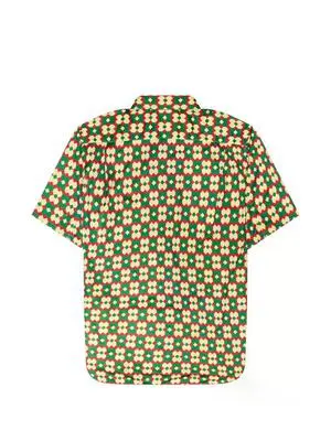 Comme Des Garçons Geometric-print Short-sleeve Shirt