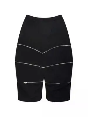 Comme Des Garçons Zipper-detail Wide-leg Trousers - Black