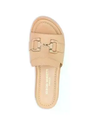 SERGIO MORETTI FIRENZE Horsebit Platform Sandals