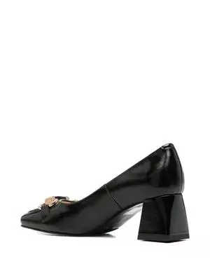 SERGIO MORETTI FIRENZE Horsebit Square-toe Pumps