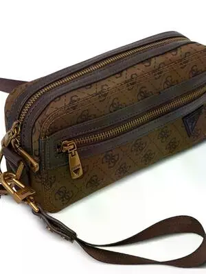 Guess Monogram Print Messenger Bag