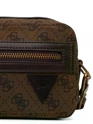 Guess Monogram Print Messenger Bag