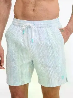 Guess Mid-rise Swim Shorts - Blue