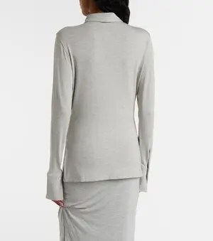 TOTEME Jersey Shirt With Elongated Cuffs