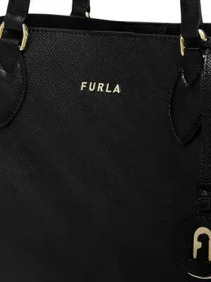 Furla Minerva Arch-logo Tote Bag - Black