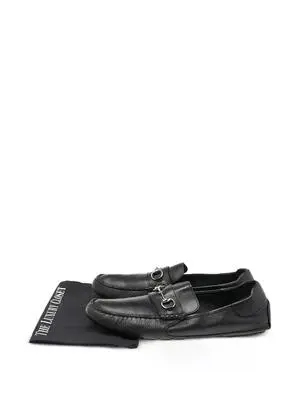 Gucci Horsebit Detail Leather Loafers