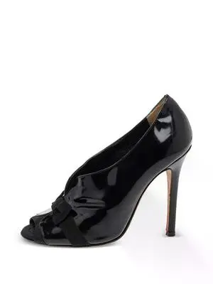 D&G PREOWNED 105mm Bow-detail Heeled Ankle Boots