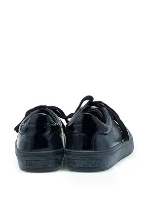 JIMMY CHOO Patent-leather Panels Low-top Sneakers