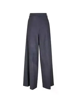 TWP Pleated Wide-leg Trousers