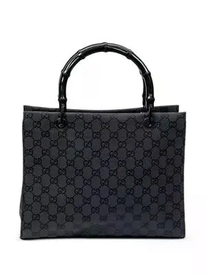 Gucci Bamboo Gg Tote Bag