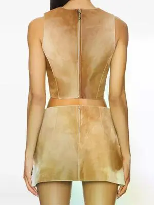 ZUT Hair-on Leather Skirt
