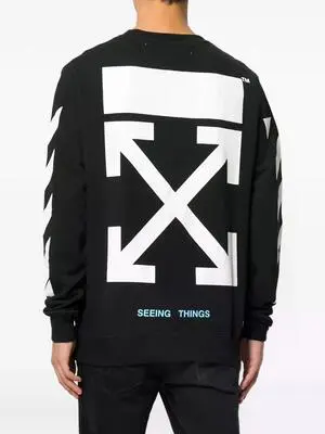 Off-white Long Sleeve Sweatshirts Hoodies For Men