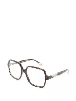Zadig&Voltaire Logo-plaque Square-frame Glasses