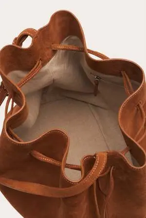 LIFFNER Charm Bucket Saddle Suede Bag