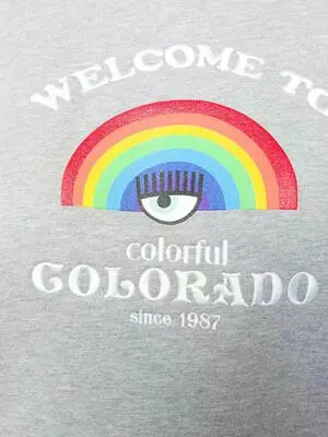 CHIARA FERRAGNI Rainbow Print Sweatshirt