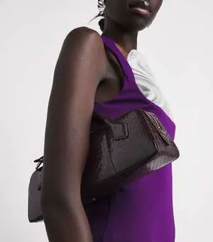 Alaïa Le Teckel Snakeskin Top-handle Bag - Brown