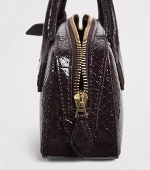 Alaïa Le Teckel Snakeskin Top-handle Bag - Brown