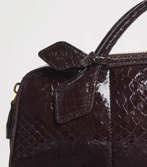 Alaïa Le Teckel Snakeskin Top-handle Bag - Brown