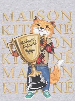 Maison Kitsuné Cotton Sweatshirt With Fox Champion Print