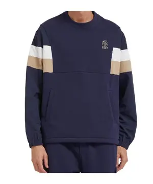 Brunello Cucinelli Panelled Logo Sweatshirt