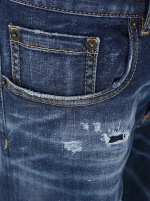 Dsquared2 Mid-rise Distressed Skinny Jeans