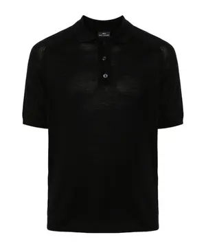 PAUL  SHARK Buttoned Virgin-wool Polo Shirt