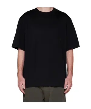 Studio Nicholson Lay Logo Detailed Crewneck T-shirt - Black