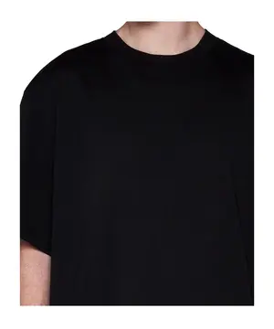 Studio Nicholson Lay Logo Detailed Crewneck T-shirt - Black