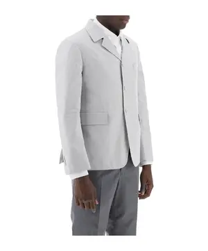 Thom Browne Single-breasted Striped Deconstructed Jacket