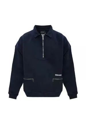 Dsquared2 Half-zip Polo Collar Sweatshirt