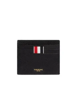 Thom Browne Logo Detailed Card Holder - Black