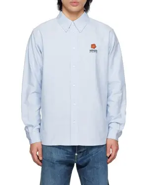 Kenzo Boke Flower Logo Embroidered Buttoned Shirt