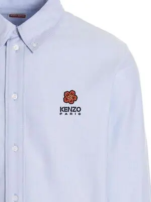 Kenzo Boke Flower Logo Embroidered Buttoned Shirt