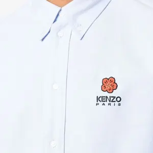 Kenzo Boke Flower Logo Embroidered Buttoned Shirt