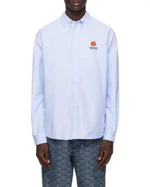 Kenzo Boke Flower Logo Embroidered Buttoned Shirt