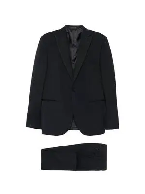 Corneliani Peak-lapel Single-breasted Suit - Blue